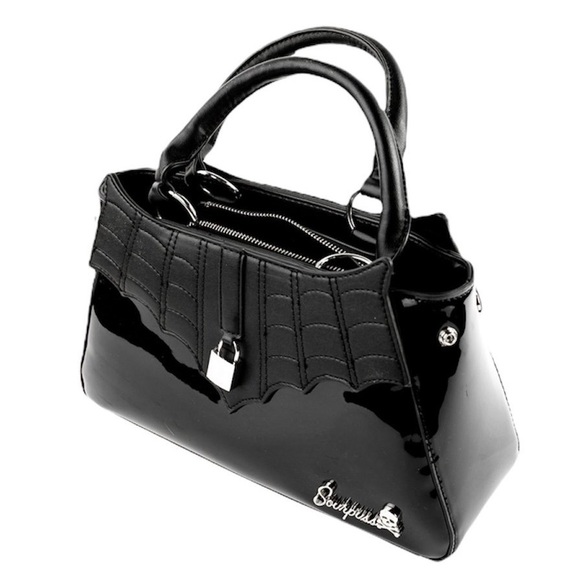 Sourpuss | Bags | Locked Out Purse Glossy Black | Poshmark